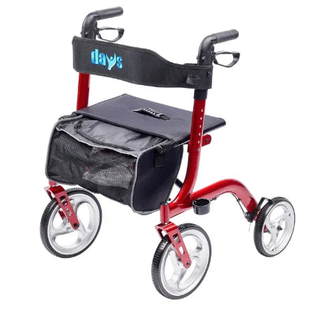 DAYS Superlight Deluxe 4 Wheel Rollator Walker | InterAktiv Health