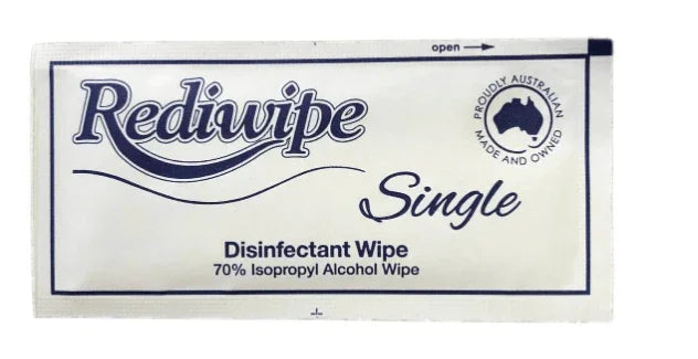 Rediwipe Single Surface Wipes Isopropyl-100/box | InterAktiv Health